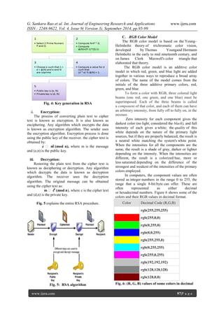 Data Security With Colors Using Rsa | PDF