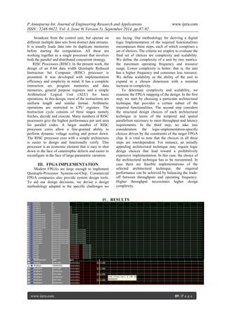 Design and Implementation of Quintuple Processor Architecture Using FPGA | PDF