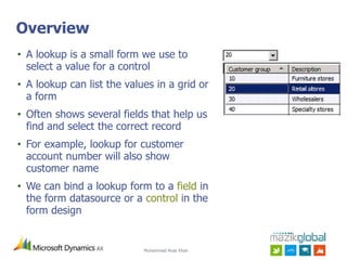 AX 2012: All About Lookups! | PPTX