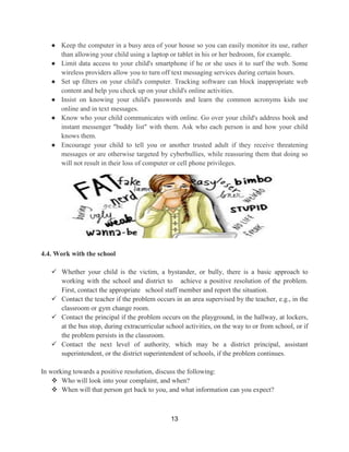 O5 - Cyberbullying Guide | PDF
