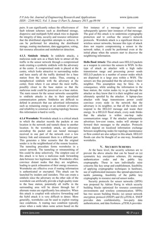 A Survey on Threats and Security schemes in Wireless Sensor Networks | PDF