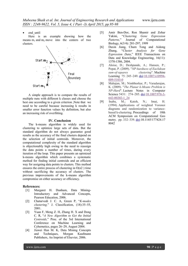 Optimising Data Using K-Means Clustering Algorithm | PDF