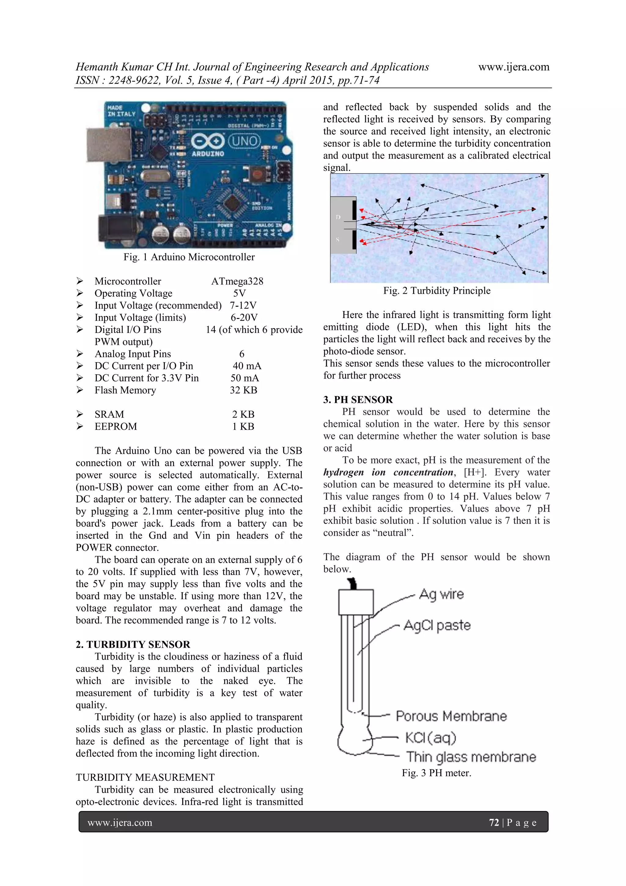 Low Cost Sensor Network For Contamination Detection In Drinking Water