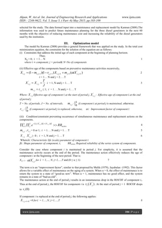 Optimization of Preventive Maintenance Practice in Maritime Academy ...