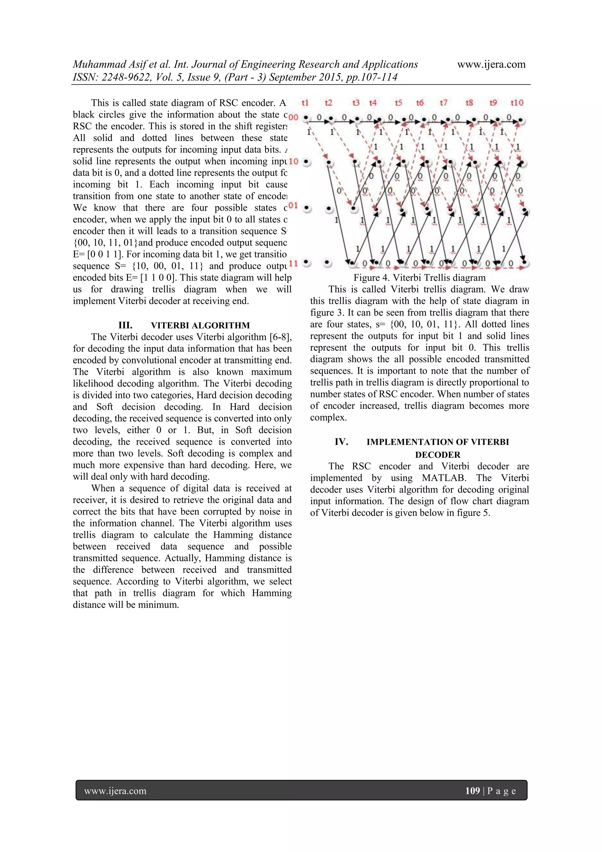 Analysis And Implementation Of Hard Decision Viterbi Decoding In