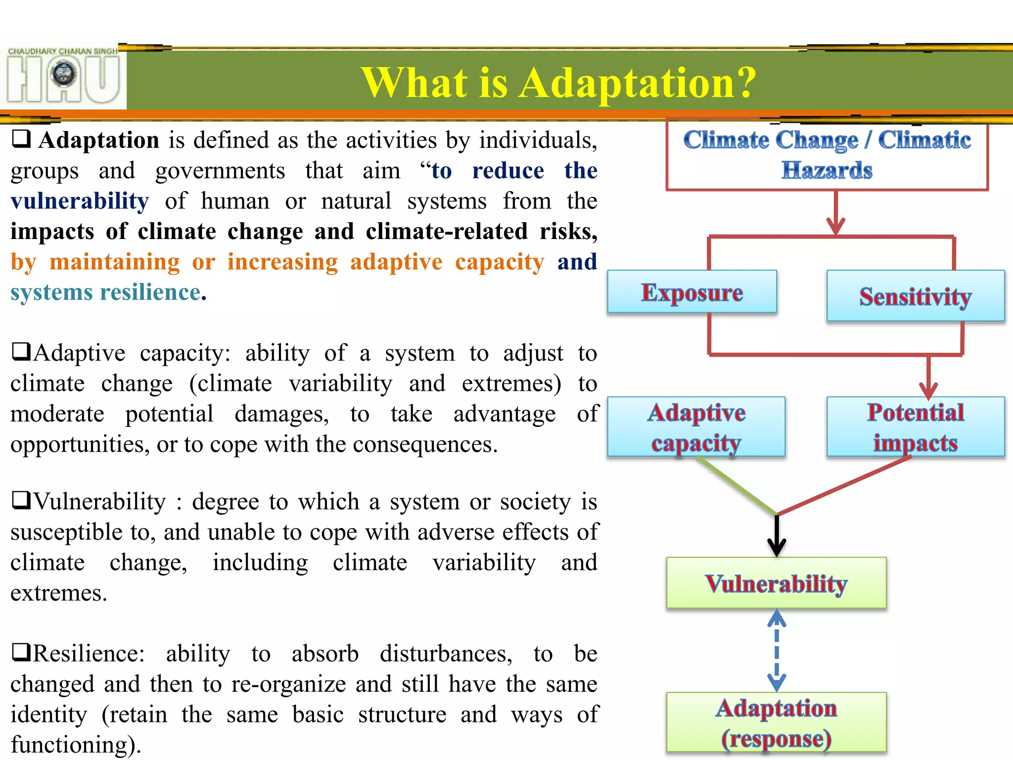 Strategies for Mitigation and Adaptation in Agriculture in context to ...