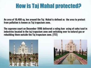 PPT Discoloration of Taj Mahal | PPTX