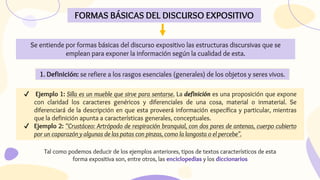Presentación del Discurso Expositivo con ejemplos | PPTX