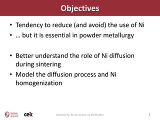 Diffusion in Fe-Ni PM alloys: microstructure and DICTRA simulations | PDF