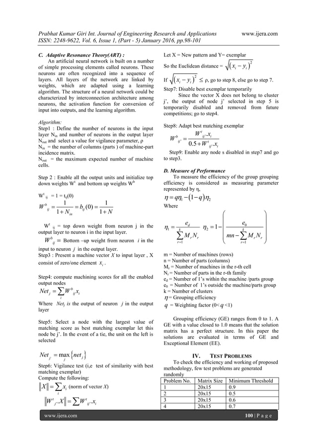 Comparison of Cell formation techniques in Cellular manufacturing using three cell formation ...