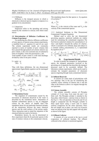 Retention Behavior of Lead Ion in Soil Bentonite Liner | PDF