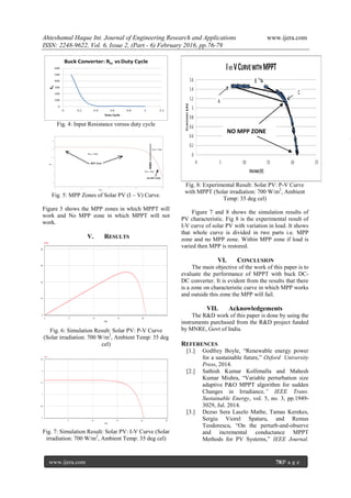 Performance evaluation of Maximum Power Point Tracking algorithm with ...