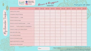 My Ramadan Tracker | PDF