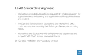 EMC InfoArchive Overview: Offered by Sigma | PDF
