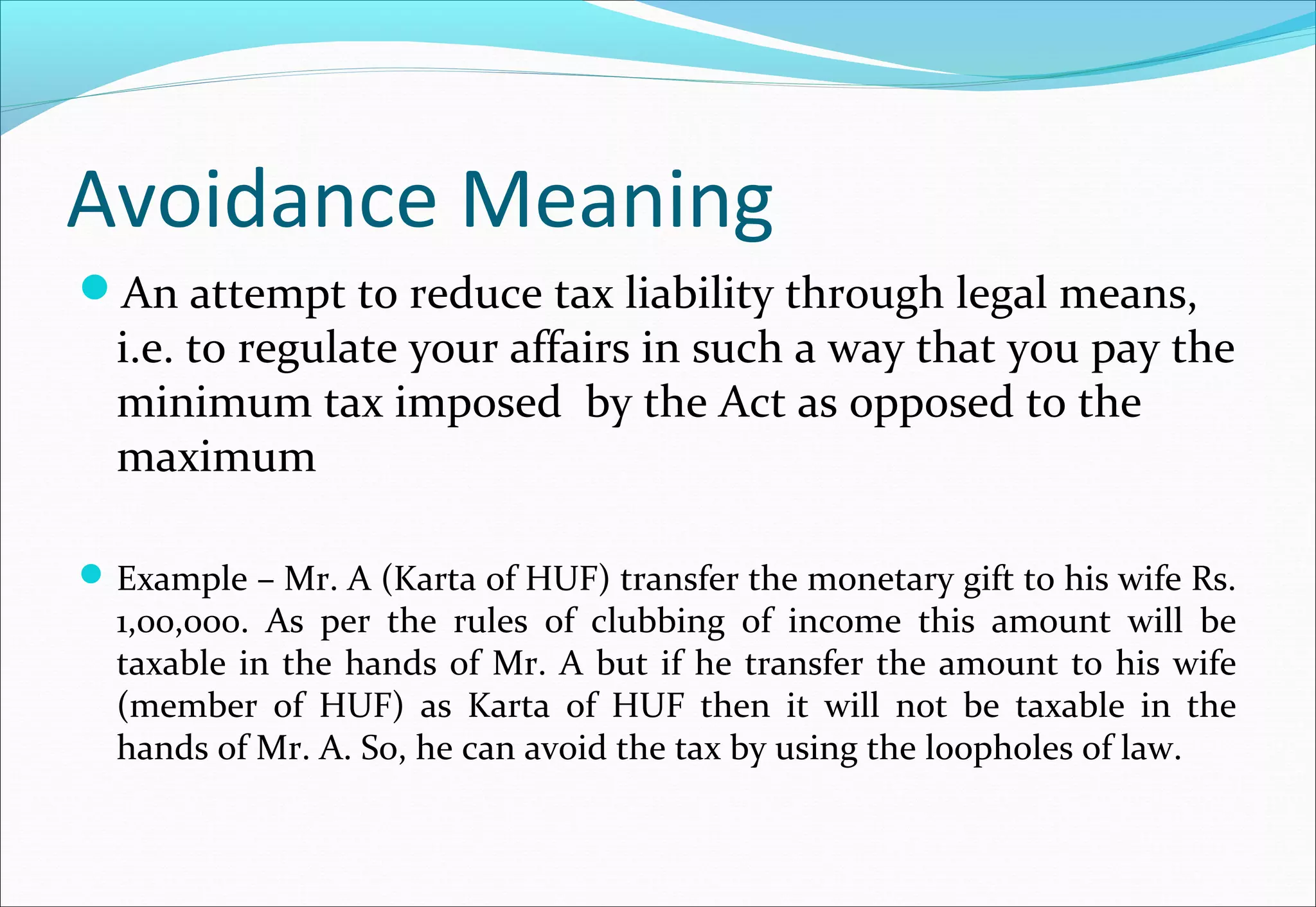 General anti avoidance rules (gaar) | PPT