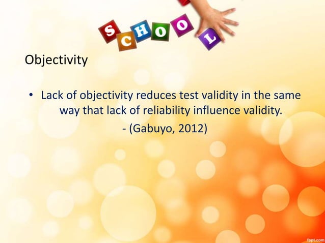 Criteria of a good test | PPTX | Standardized Testing | Educational ...