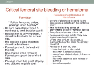 Care of the cardiac procedure patient | PPT