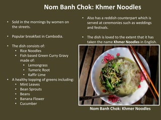 Cuisine to Try and Places to Stay and Visit in Cambodia | PPTX