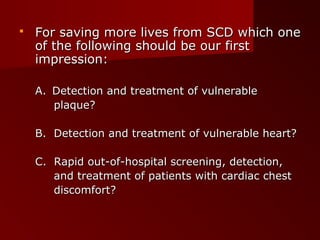 Scd | PPT | Heart and Cardiovascular Diseases | Diseases and Conditions