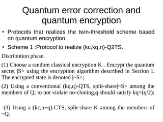 Generalised quantumsecretsharingslides | PDF