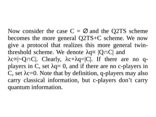 Generalised quantumsecretsharingslides | PDF