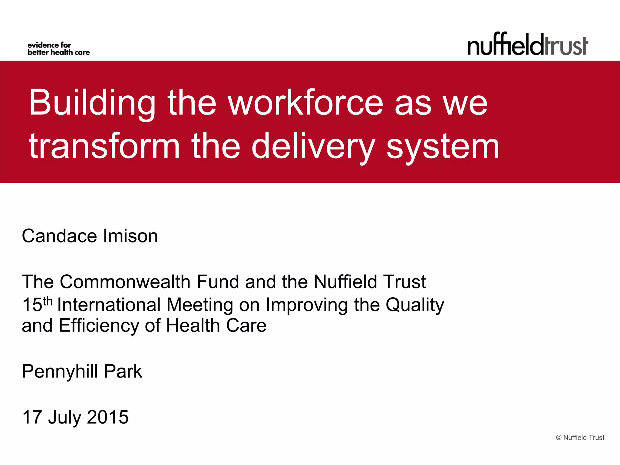 Building the right workforce | PPT