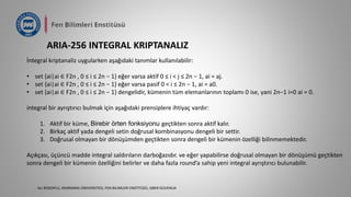 Aria 256 Cipher | PPTX