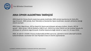 Aria 256 Cipher | PPTX