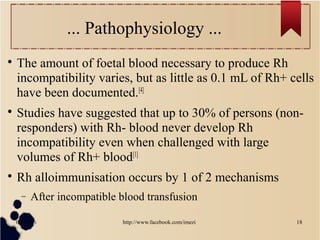 Management of Rh negative pregnancy | PPT