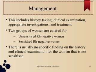 Management of Rh negative pregnancy | PPT