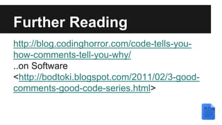 Code documentation | PPT