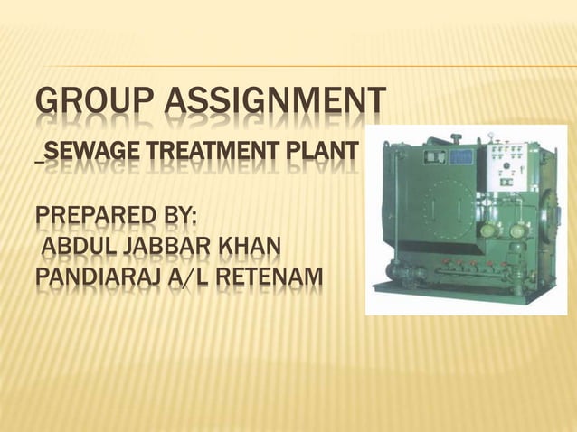 Sewage treatement plant | PPTX