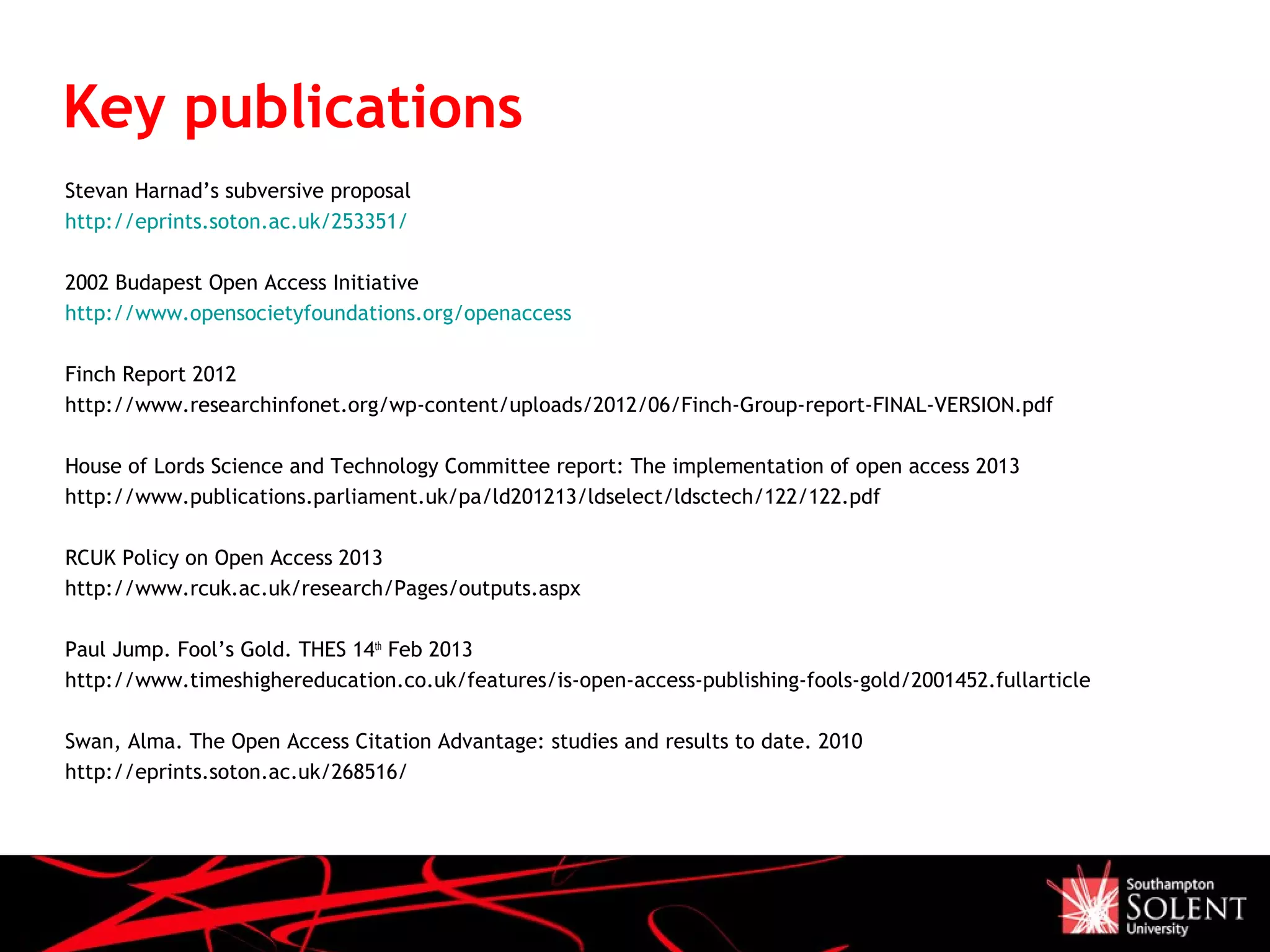 Open Access Publishing | PPT