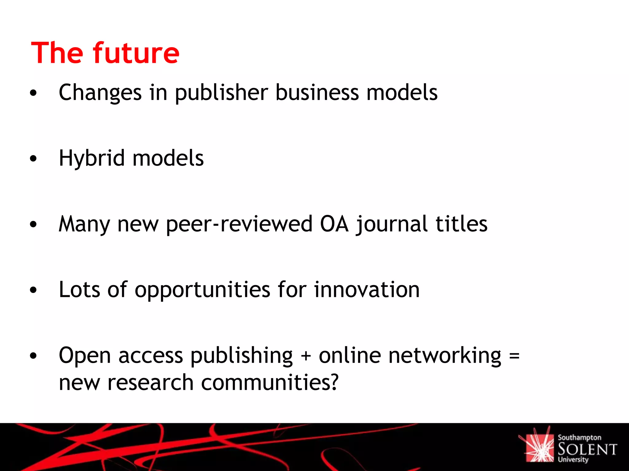 Open Access Publishing | PPT