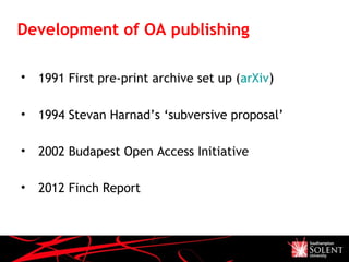 Open Access Publishing | PPT