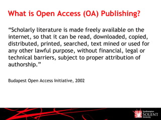 Open Access Publishing | PPT