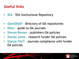 Open Access Publishing | PPT