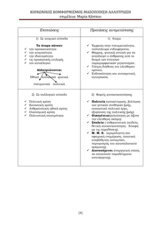 Κοινωνικός κομφορμισμός και μαζοποίηση Έκθεση Γ΄ Λυκείου | PDF