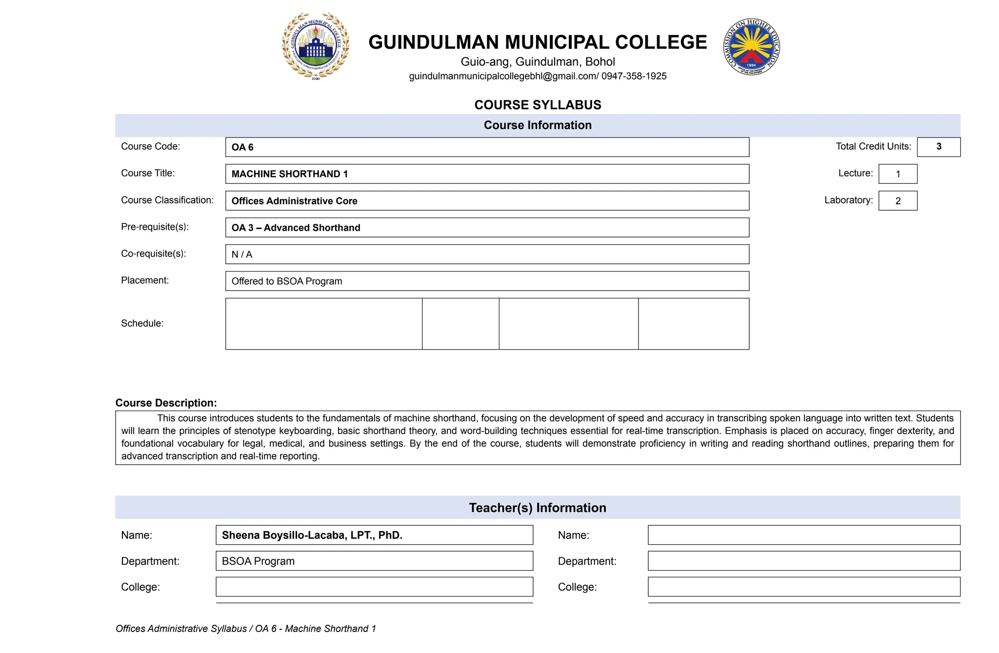 Office Administration 6- Machine Shorthand 1.docx