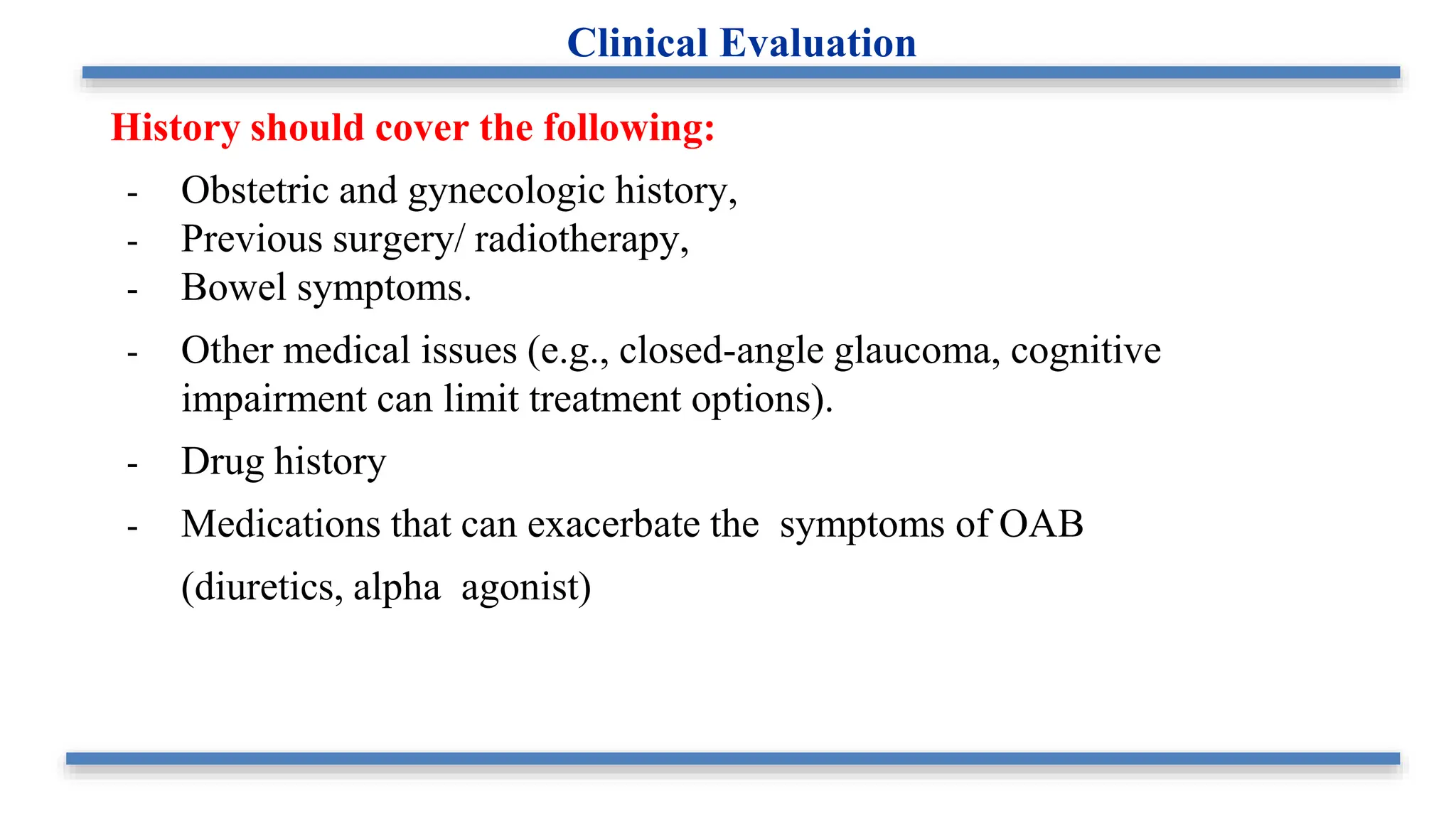 OVERACTIVE BLADDER AND THEIR MANAGEMENT. | PPTX