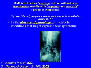 Oab diagnosis & evaluation | PPT