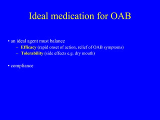 Oab medical management | PPT