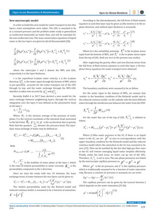 On Modeling Water Transport in Polymer Electrolyte Membrane Fuel Cell ...
