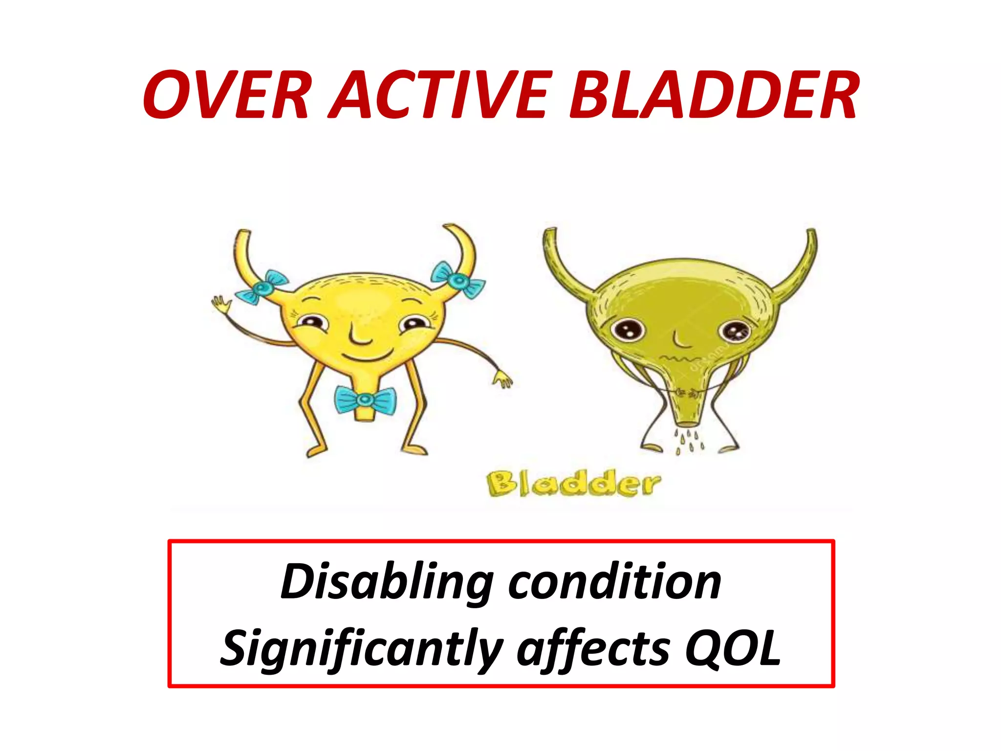 Over Active Bladder ‘an enigma’ Dr Jyoti Agarwal Dr Sharda Jain | PPTX