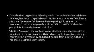 Oabona;tyler rationale and taba objective models in multicultural | PPTX