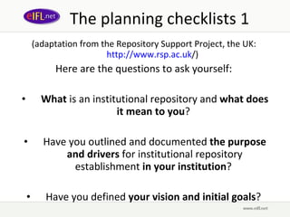 Building repositories | PPT