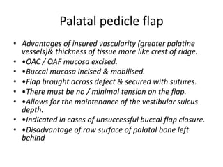 Oroantral fistula | PPTX