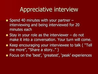 Oac appreciative inquiry - abc - nov 2012 | PDF