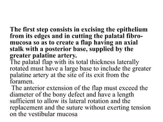 Oroantral Communication and Oroantral Fistula | PPTX