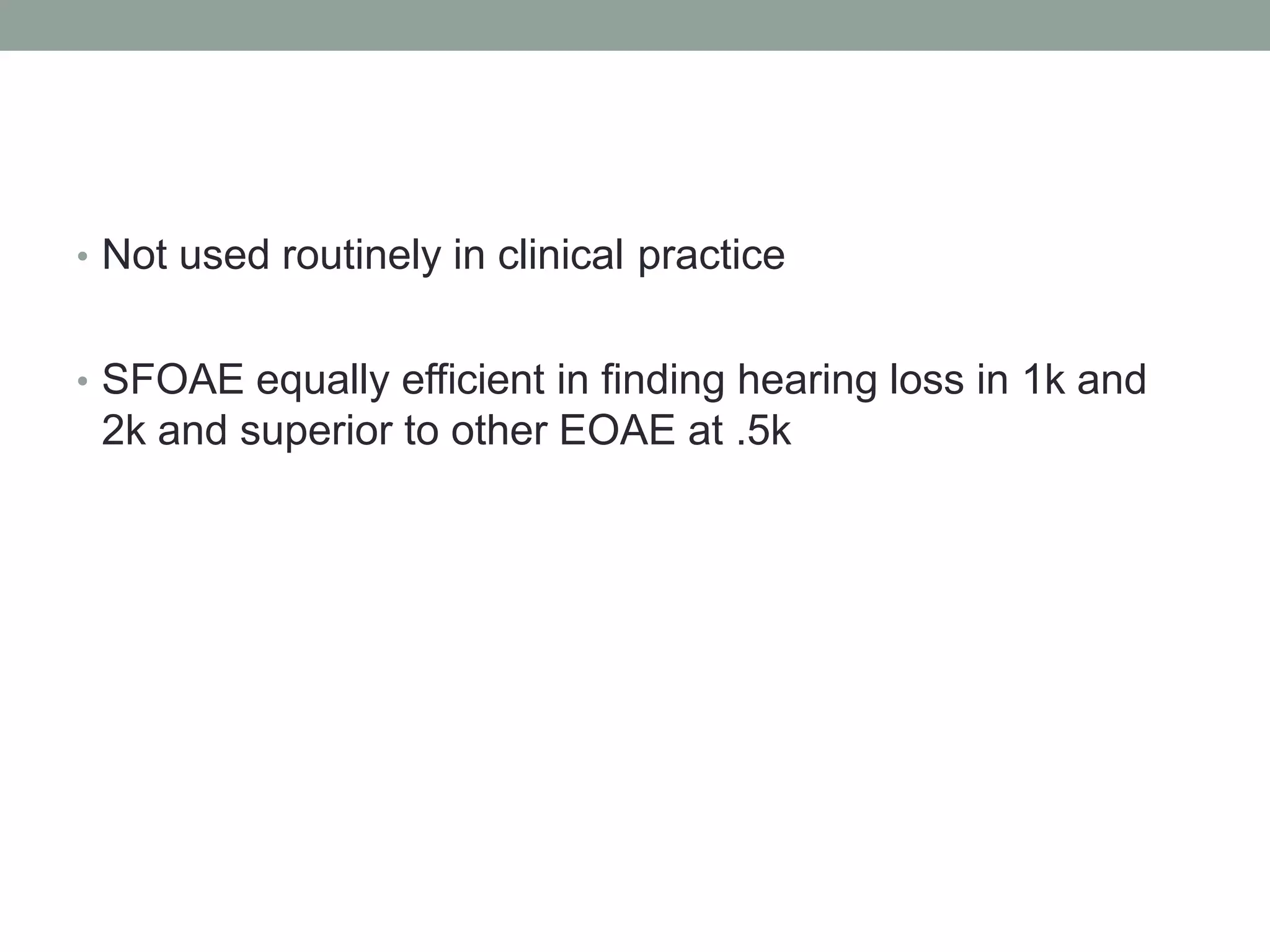Otoacoustic Emission & BERA | PPTX